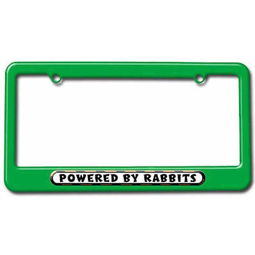 Powered By Rabbits License Plate Tag Frame, Multiple Colors - Walmart.com