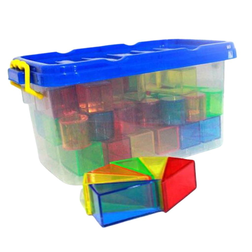Translucent Color Blocks Shapes Constructive Kids Children Educational ...