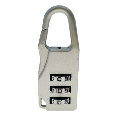 3 Dial Digit Number Code Password Combination Padlock Travel Lock ...