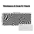 3D Checkerboard Pattern Mouse Pad 31.5 x 11.82 Inches Rubber Desk Mat ...