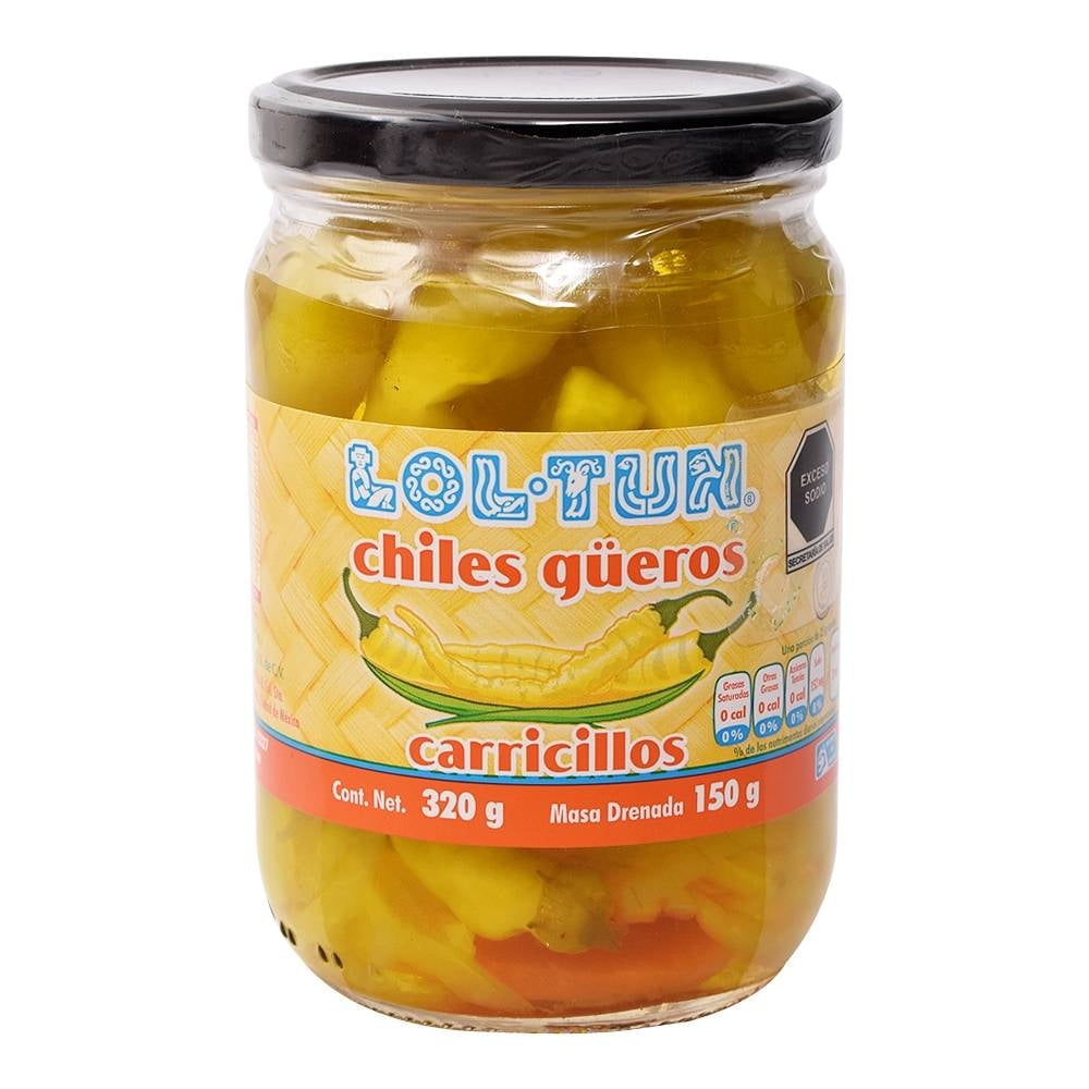 Chiles güeros Lol-Tun carricillos 320 g | Walmart en línea