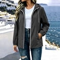 APEXFWDT Light Windbreaker Jacket Women Waterproof Rain Jacket Full Zip ...