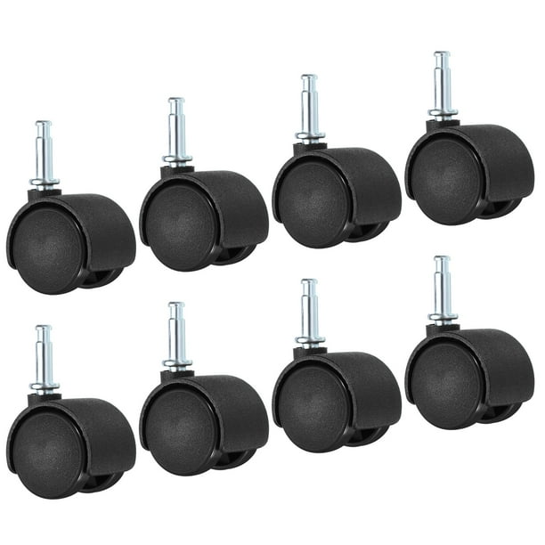 Uxcell 1" Swivel Stem Casters Nylon 360 Degree Insert Swivel Stem ...