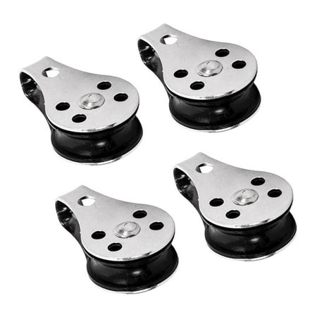 4x Nylon Sheave Marine Stainless Boat Pulley For Kayak Anchor Trolley ...