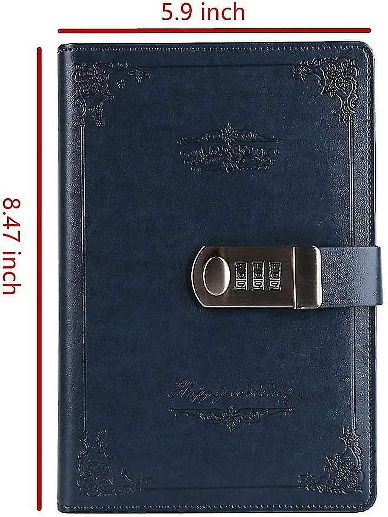 Libro de contraseña Retro con diario con candado, papelería, Bloc de ...