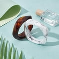 1 Set 2Pcs 2 Colors Acrylic Bangles Square Mixed Color Inner Diameter ...