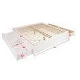 Prepac Select 4-Post Platform Bed with 4 Drawers, King, White - Walmart.com