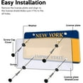 Zone Tech 2 Pack Clear Novelty License Plate Bubble Shields - Walmart.com