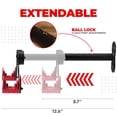 Bike Wall Mount – Horizontal Indoor Rack for 1 Bicycle – Red Alloy ...