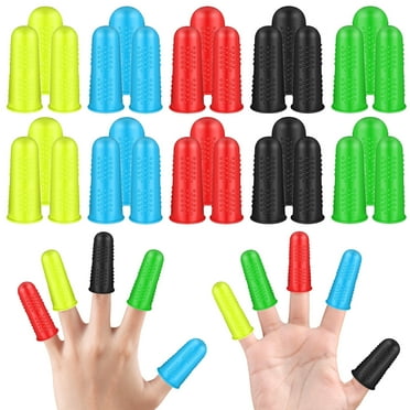 Rubber Fingers Tip Pads Grips For Counting Collating Writing Sorting ...