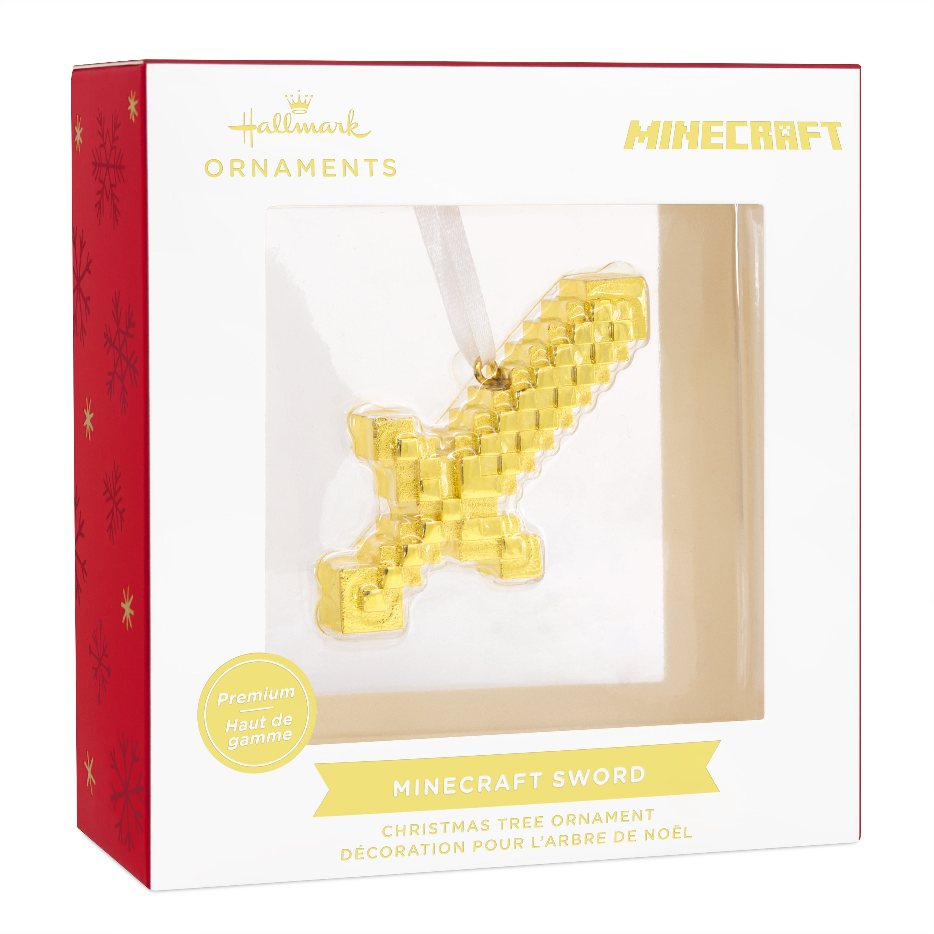 Buy Hallmark Minecraft Gold Sword Metal Christmas Ornament Online at ...