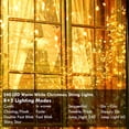 240LED 88Ft Connectable String Lights Indoor Outdoor Clear Wire | Warm ...