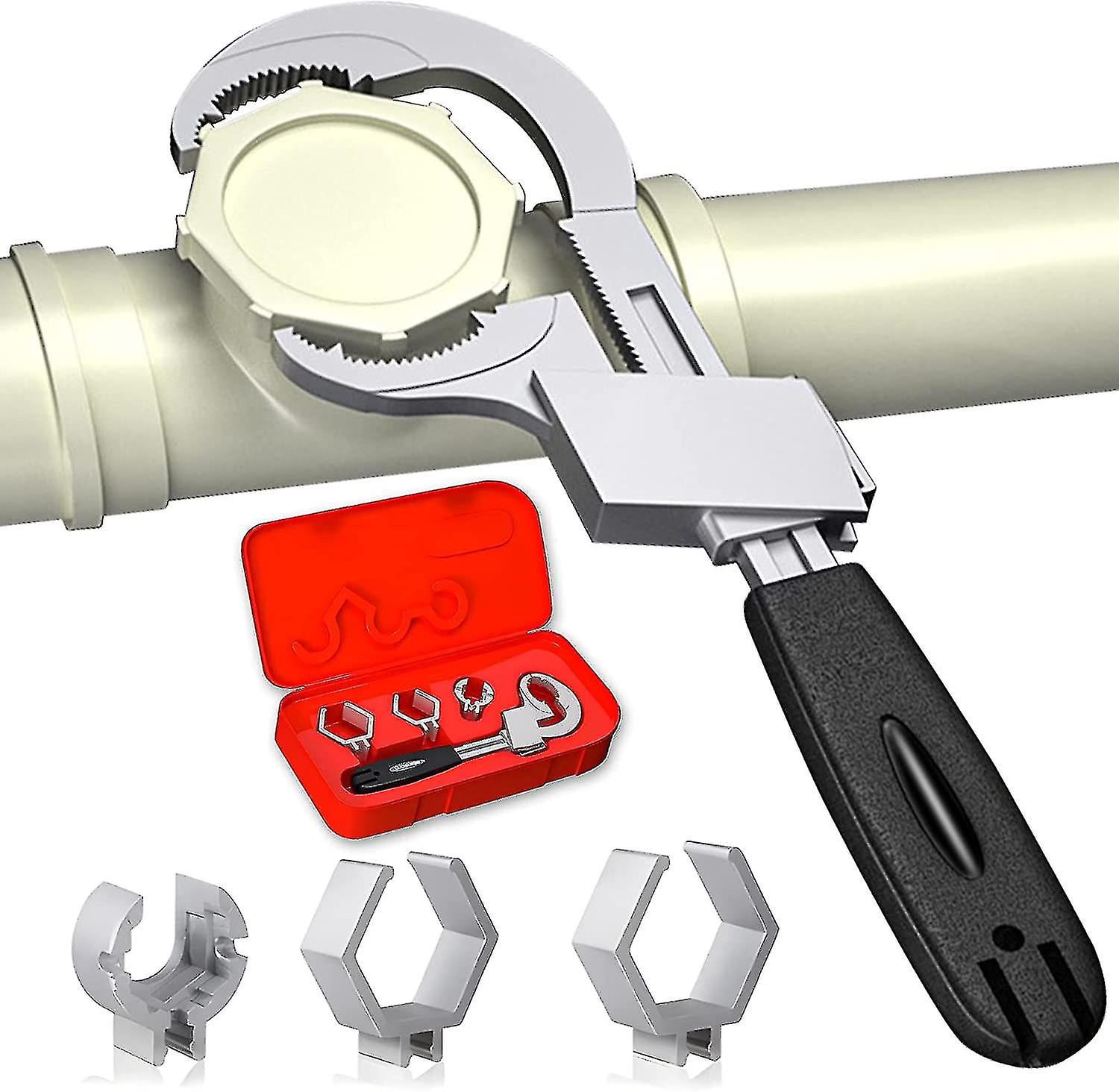 Llave universal ajustable de doble punta: llave para baño ...