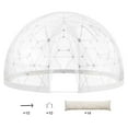 VEVOR 12ft Dome Bubble Tent – Outdoor Camping Shelter with Transparent ...