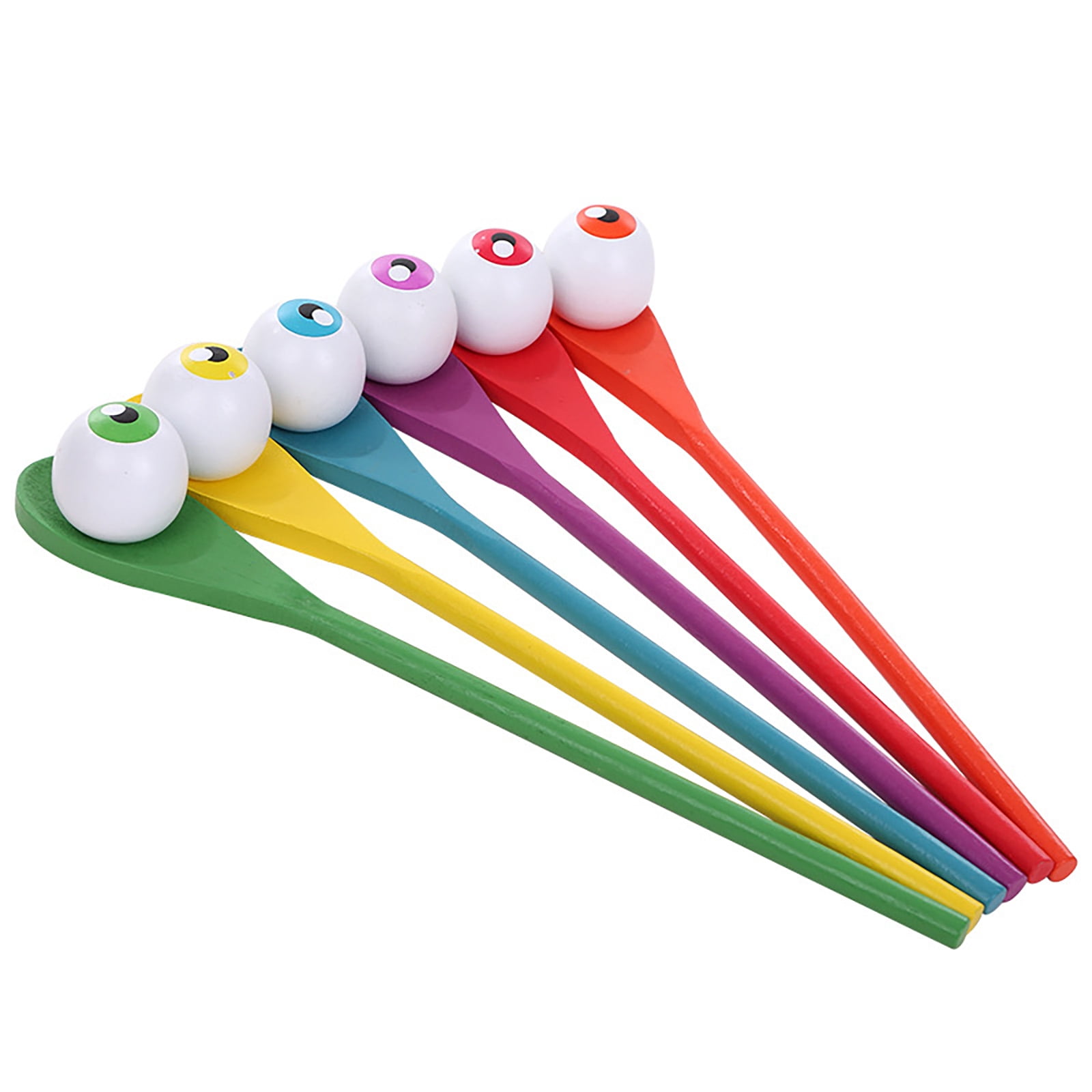 Qionma Halloween Spoon Eyeball Games Lightweight Colorful Bouncing ...