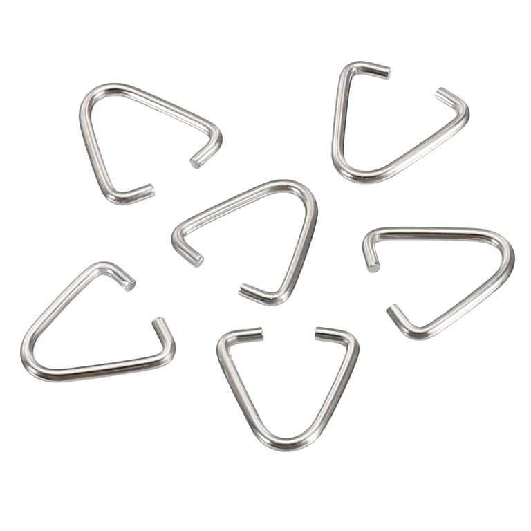 Jump Rings Stainless Steel 50pcs Stainless Steel Triangle Open Jump ...