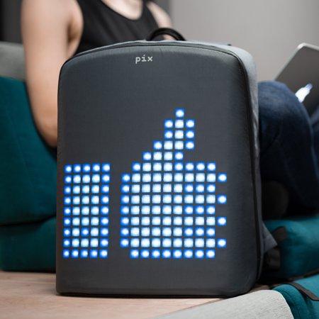 Pix smart urban backpack with customizable LED screen, Black - Walmart.ca