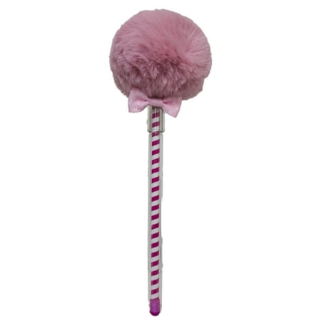 Puff Party Fluffy Ball Pen - A Ball Point Pen With Fluffy Top (Lt. Pink ...