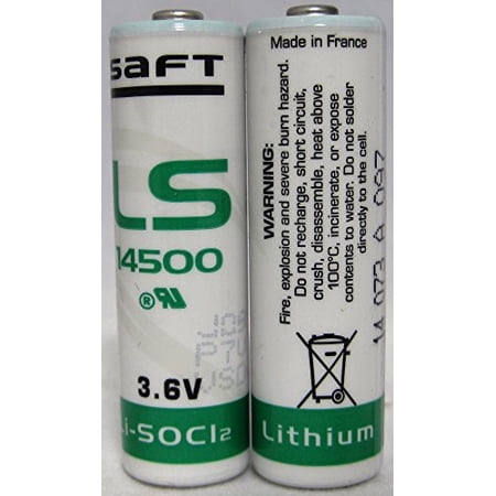 5 SAFT LS14500 LS 14500 AA 3.6v Li-SOCl2 Lithium Batteries MADE IN ...