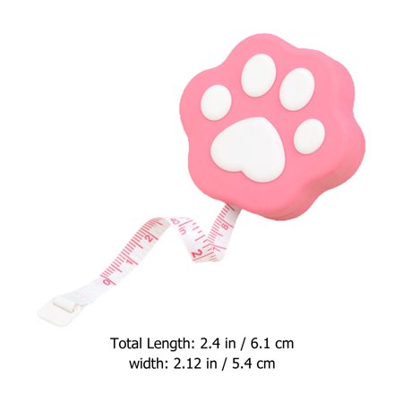 Compact Tape Measure 4PCS Compact Mini Measure Tape Cartoon Cat Paw ...