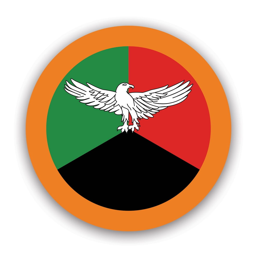 Zambian Roundel Sticker Decal - Self Adhesive Vinyl - Weatherproof ...