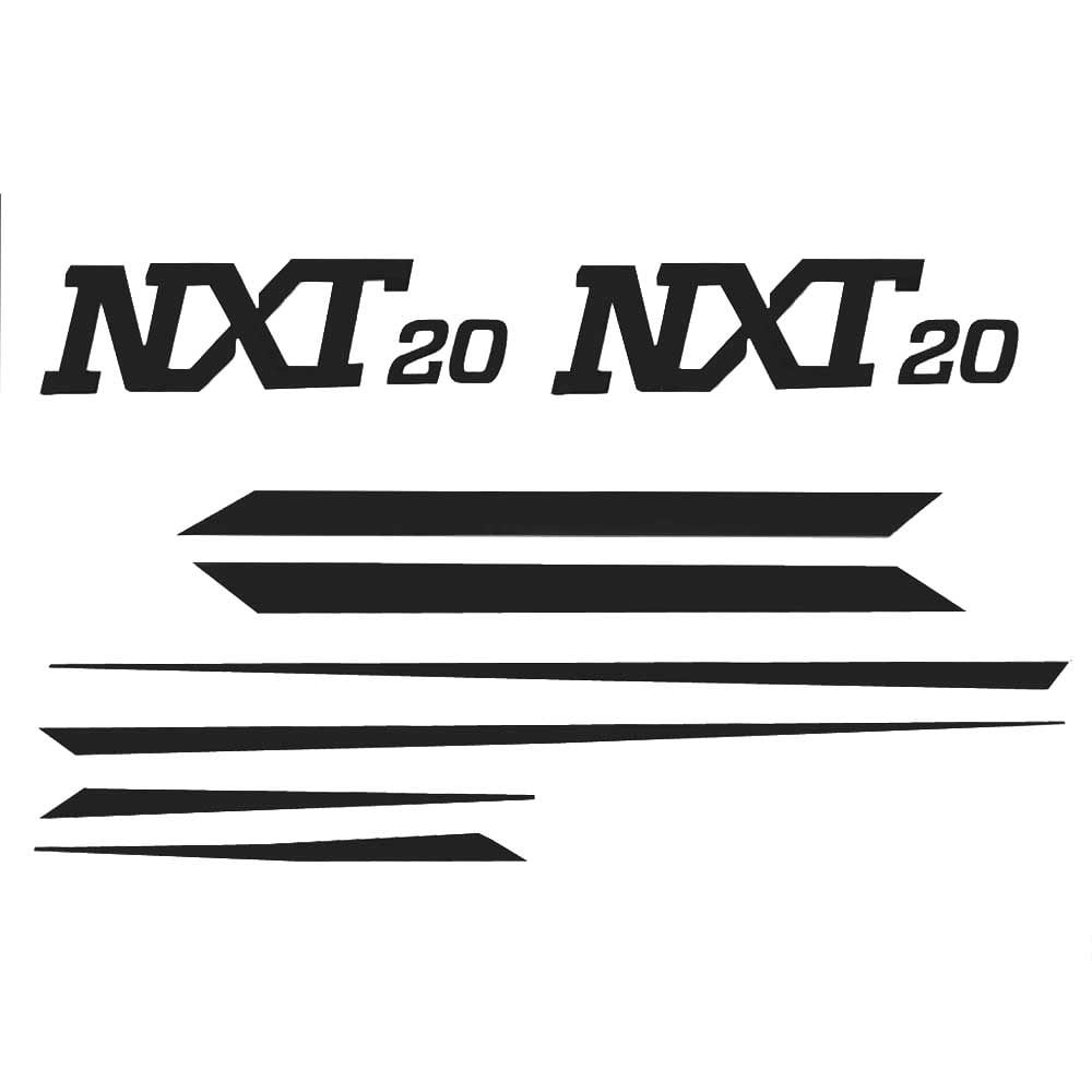 MasterCraft Boat Decal Stickers 750182A | NXT20 Black (Set of 8 ...