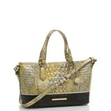 Brahmin Mini Asher Symphony Katia Gold/Silver Metallic/Brown Crossbody ...