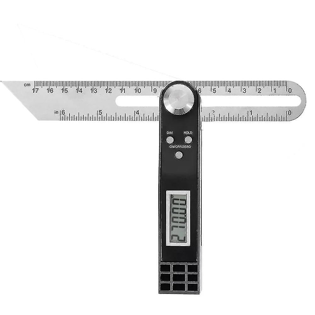 Stainless Steel Gauge Electronic Level Digital Protractor Sliding Angle ...