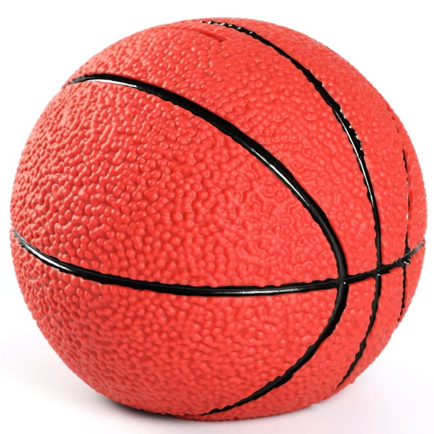 H&W Basketball Piggy Bank for Boys, Shatterproof Basketball Sports ...