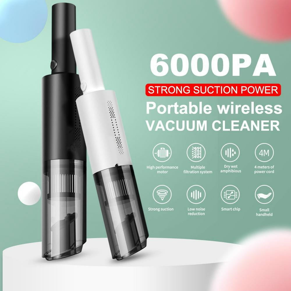 6000pa Handheld Vacuum Cordless Mini Portable Powerful Vacuum Cleaner