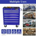 Aukfa 7-Drawer Rolling Tool Chest on Wheel, Portable Tool Storage ...