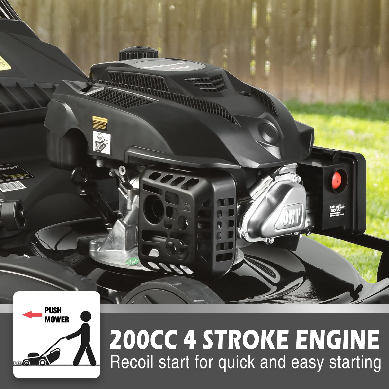 Buy Power Smart 22-inch 3-in-1 Gas Powered Self-Propelled Lawn Mower ...