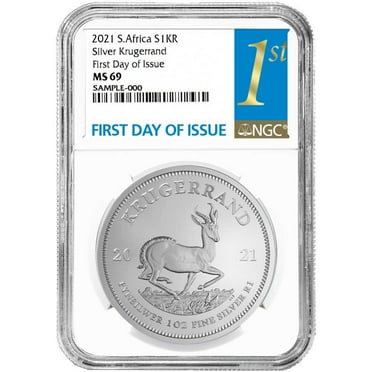 South Africa 1 oz Silver Krugerrand (Random) - Walmart.com