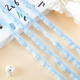 10Yards Ruffled Elastic Trim Sky Blue Tulle Trim Fabric Stretch Ruffle ...