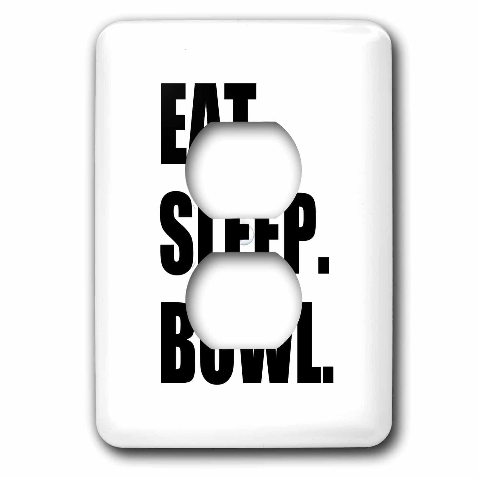 Eat Sleep Bowl - passionate about bowling bowler black typography text ...