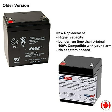 Casil Genuine CA1240 12V 4Ah SLA Alarm Battery - Walmart.com