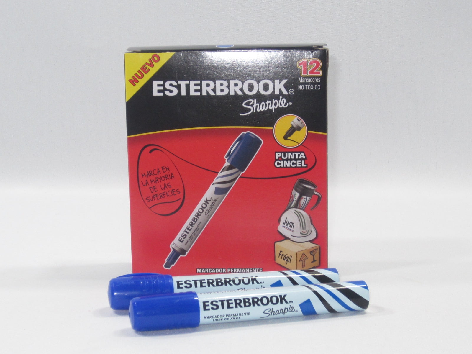 Marcador Permanente Esterbrook Azul 561+6 Caja con 12 | Bodega Aurrera ...