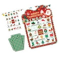 24 Player Christmas Bingo Game Set 33 Piece Family Party Activity With ...