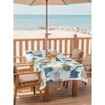 Cartoon Cat Rectangle Outdoor Tablecloth with Umbrella Hole Colorful ...