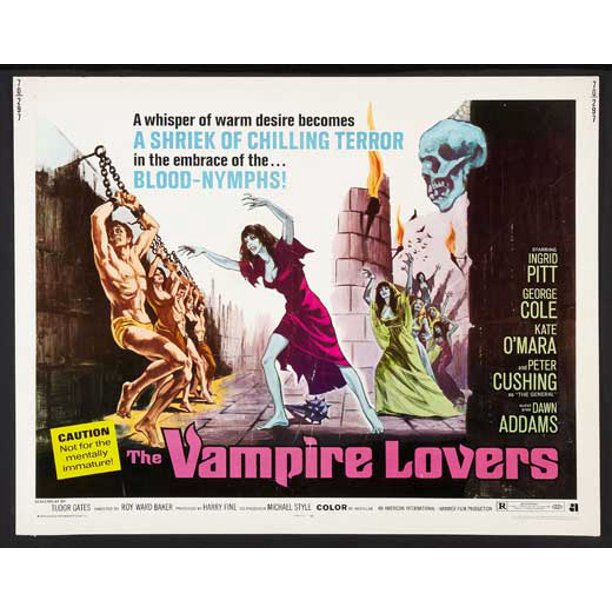 The Vampire Lovers POSTER (22x28) (1970) (Half Sheet Style A) - Walmart.com