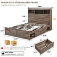 ACCOHOHO 52" Farmhouse Platform Storage Bed Frame, Queen - Walmart.com