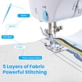 VAVSEA Portable Sewing Machine with 12 Stitches, LED Light, Table ...