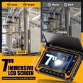 AENKYO Sewer Inspection Camera 100ft with 7in Monitor & DVR - Portable ...