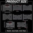 24Pcs 8 Styles Transparent PVC Badge Display Cards Rectangle Clear 6.4 ...