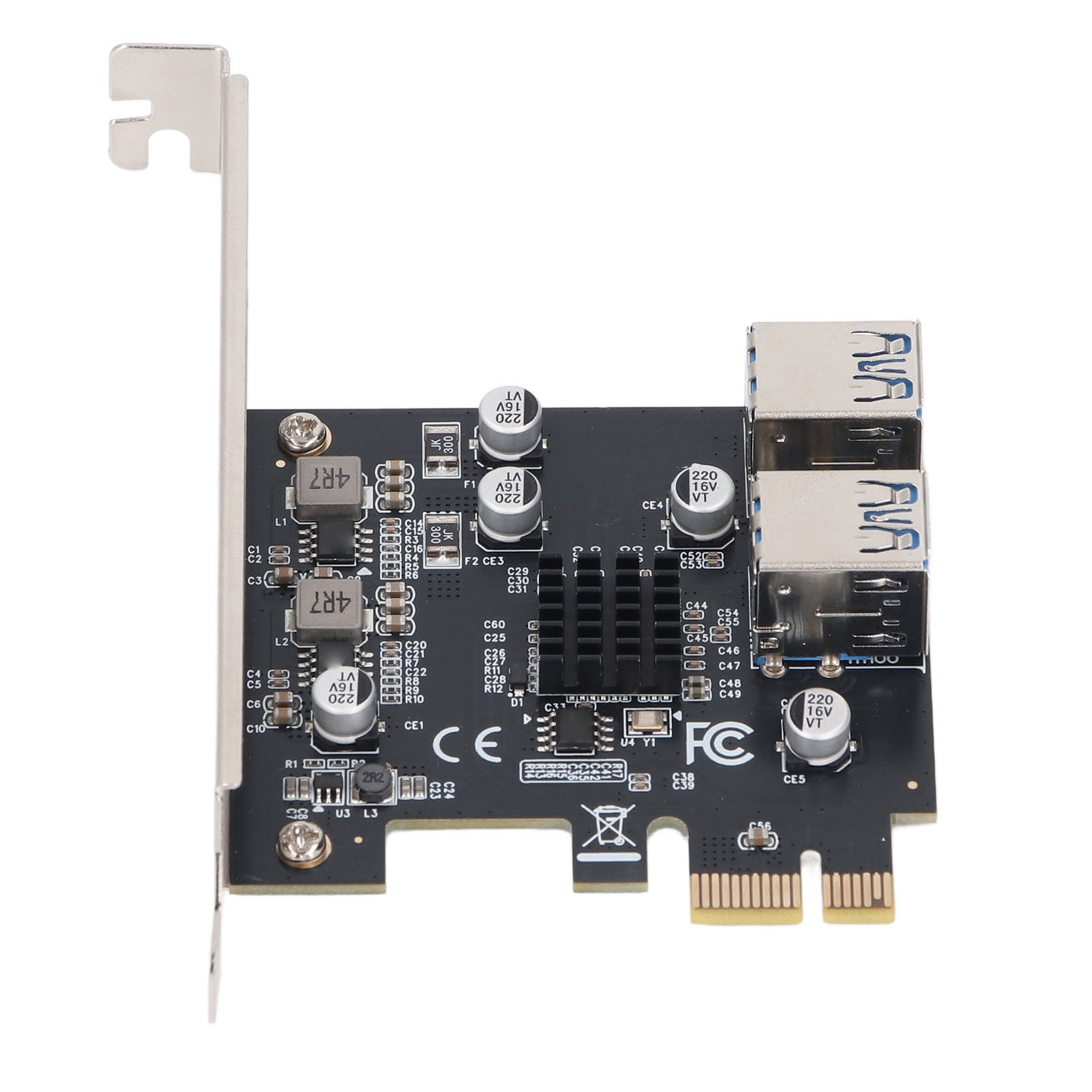 Click here for Amonsee Pci E 1x To 4 Usb 3.0 Slot Adapter  4 Port... prices