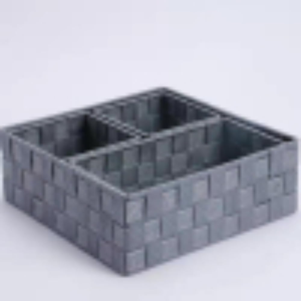 Dsseng Woven Storage Baskets for Organizing, Small Black Baskets Cube ...