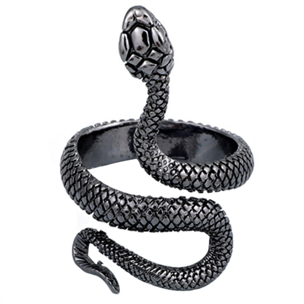 Click here for Nobrand Snake Ring Retro Realistic Adjustable Open... prices
