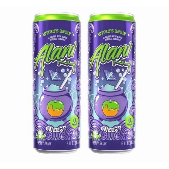 Alani Nu Energy Drink Witch’s Brew Caramel Apple Flavor 12 fl oz Cans ...