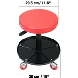 Big Red Rolling Garage/Shop Mechanic Stool Seat with Wheels and Tray ...