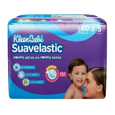 Pañales para bebe Kleenbebé Suavelastic Etapa 7 Extra Extra Jumbo ...